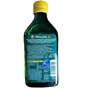 Möllers Tran Cod Liver Oil 250 ml/ 8.45 fl oz | Citron Flavor | Omega-3 | Fish Liver Oil
