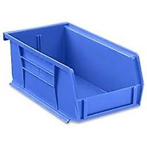 Uline Shipping Supply S-12414blu Plastic Stackable Bins Blue 7 1/2 X 4 X 3" (Pack of 24)