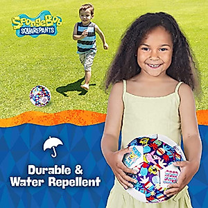 Capelli Sport Spongebob Squarepants Soccer Ball Size 5, Patrick Star and Pineapple Design Officially Licensed Futbol for Boys and Girls Soccer Players, Multi