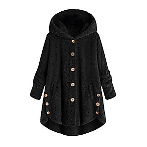 SHOPESSA track Long Warm Winter Coats for Women Patchwork Fluffy Casual Coat Winter Fluffy Faux Fur Coat Popular Womens Clothes 2023 prime specials halloween accessories