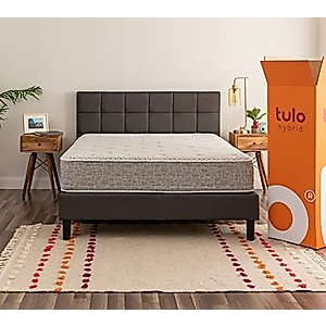 Tulo by Mattress Firm | 11 INCH Memory Foam Plus Coil Support Hybrid Mattress | Bed-in-A-Box | MED Firm Comfort | Queen