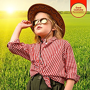 Big Mo's Toys Gold Dark Aviator Sunglasses Shades – 70’s Style Adult Aviators Costume Glasses - 1 Pair