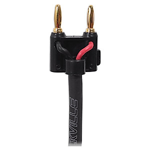 Rockville 15 Foot 1/4" to Banana Speaker Cable, 16 Gauge, 100% Copper!(RCXBN15),Black