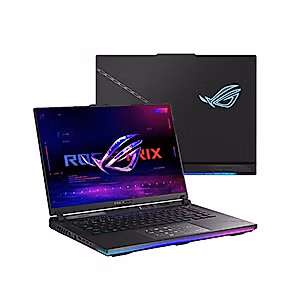 EXCaliberPC 2023 ASUS ROG Strix Scar 16 G634JZ-XS96 (i9-13980HX, 32GB RAM, 1TB NVMe SSD, RTX 4080 12GB, 16" QHD+ 240Hz 3ms, Windows 11 Pro) Gaming Notebook
