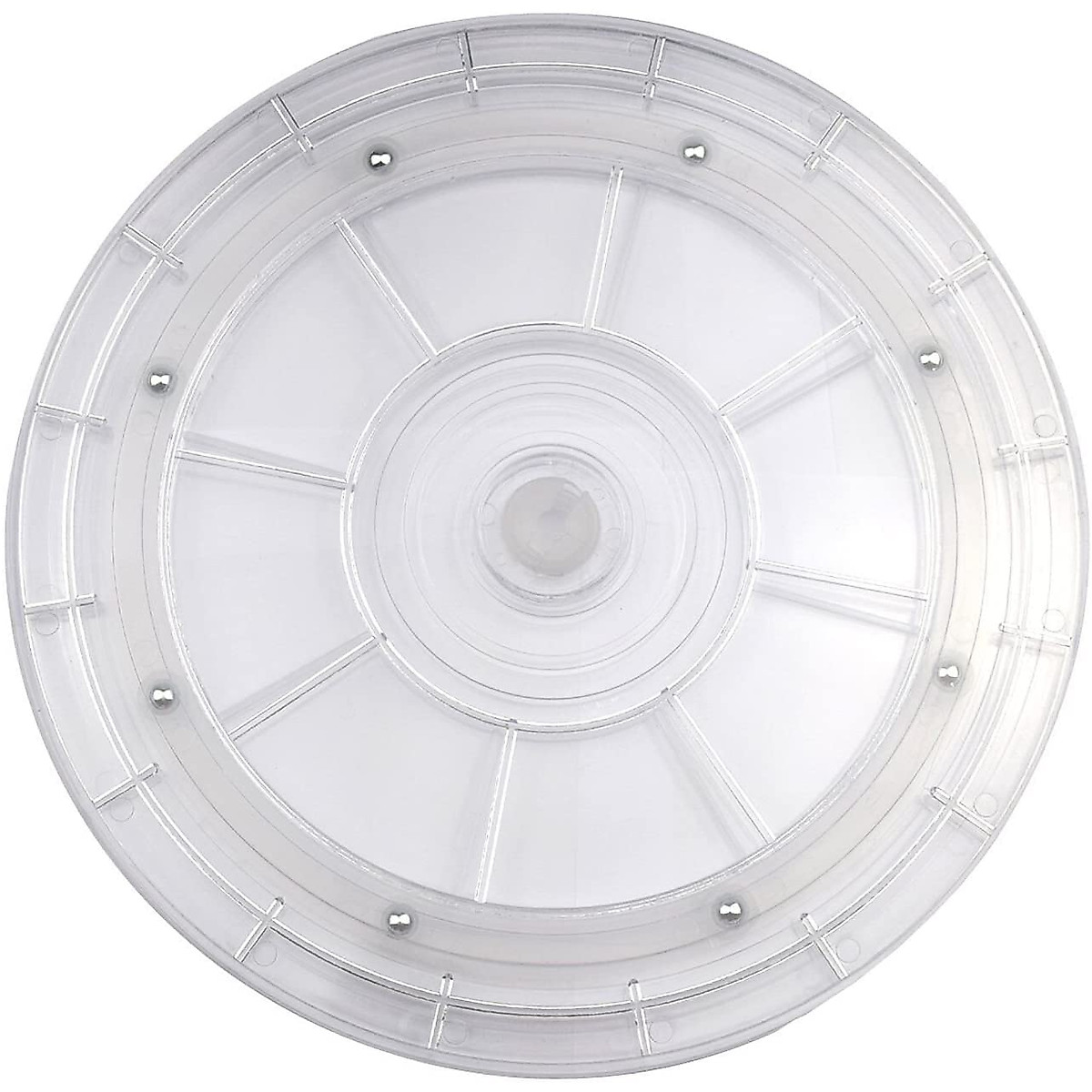 Lazy Susan , Orchidtent Turntable Organizer Heavy Duty Rotating Swivel Steel Ball Bearings Stand for Monitor/TV Computer Laptop Kitchen Corner Cabinet Spices Patio Table Jewelry Organizer 8 inch white