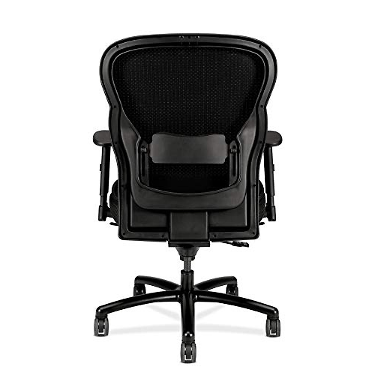 HON Wave Mesh Big and Tall Executive Chair | Knee-Tilt | Adjustable Arms | Black Fabric Seat | HVL705 Model