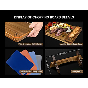 Piklohas Kitchen Knife Sets For Kitchen With Block, 14 Pieces With Magnetic Knife Holder, German High Carbon Stainless Steel Damascus Pattern Chef Knife Set With Sharpener, Steak Knives, Red