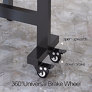 Mobile Folding Dining Table, Round Drop-Leaf Folding Dining Table, Versatile Dinner Table with 6 Wheels, Sturdy Metal Frame, for Small Space Dining Room Kitchen (Color : G, Size : 100cm/39.3in)