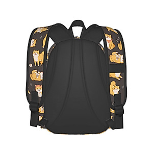 FeHuew 17 Inch Backpack Cute Dogs Shiba Inu Laptop Backpack School Bookbag Shoulder Bag Casual Daypack