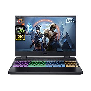 acer 2023 Newest Nitro 5 Gaming Laptop, 15.6" QHD 165Hz Display, AMD Ryzen 7 6800H up to 4.7GHz, NVIDIA GeForce RTX 3070 Ti, 32GB DDR5 RAM, 2TB SSD, Wi-Fi 6E, Backlit Keyboard, Windows 11 Home
