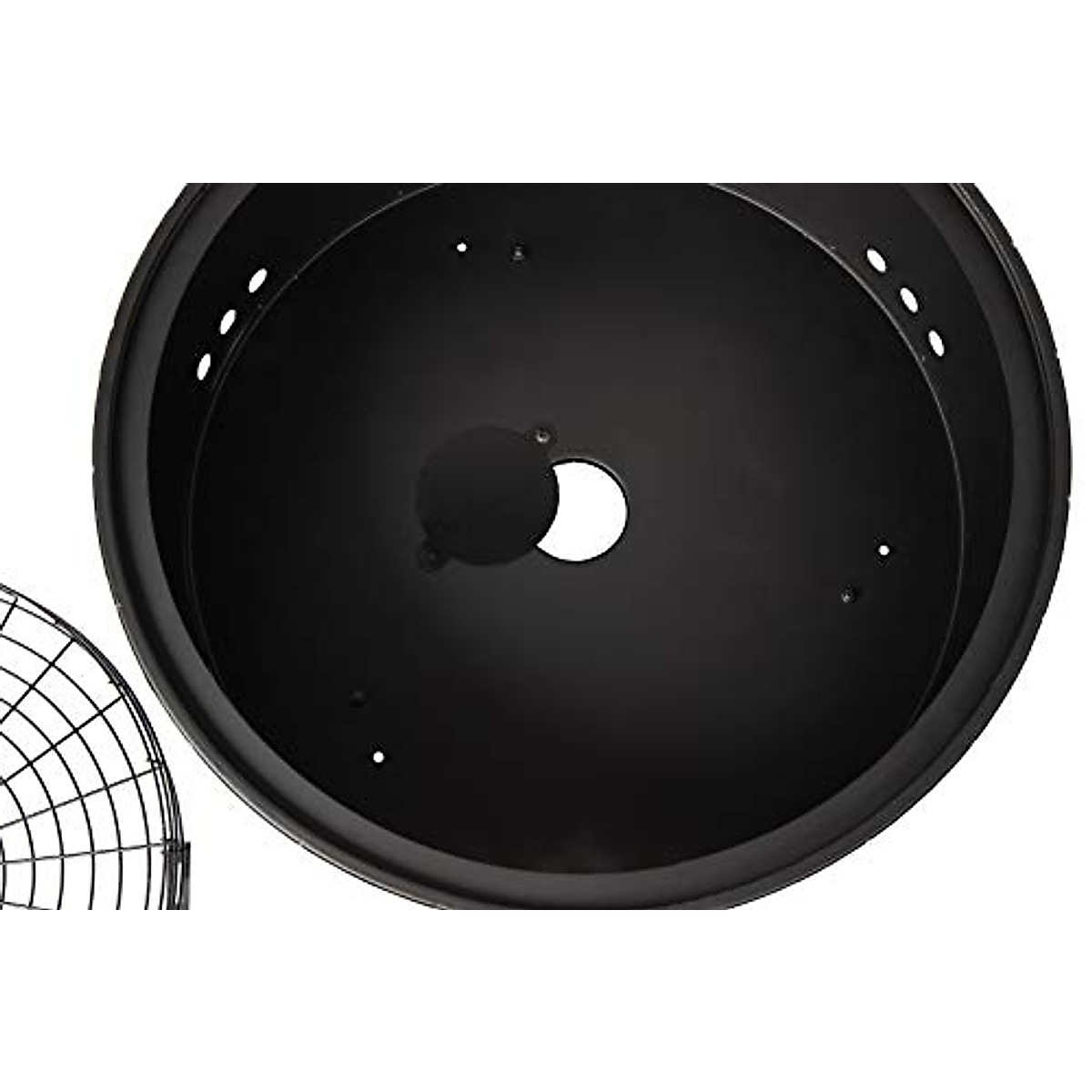 Fire Sense 60532 Fire Pit Revolver Wood Burning Lightweight Portable Outdoor Firepit Backyard Fireplace for Camping Bonfire with Grill Rack & Hardwood Top - 24“