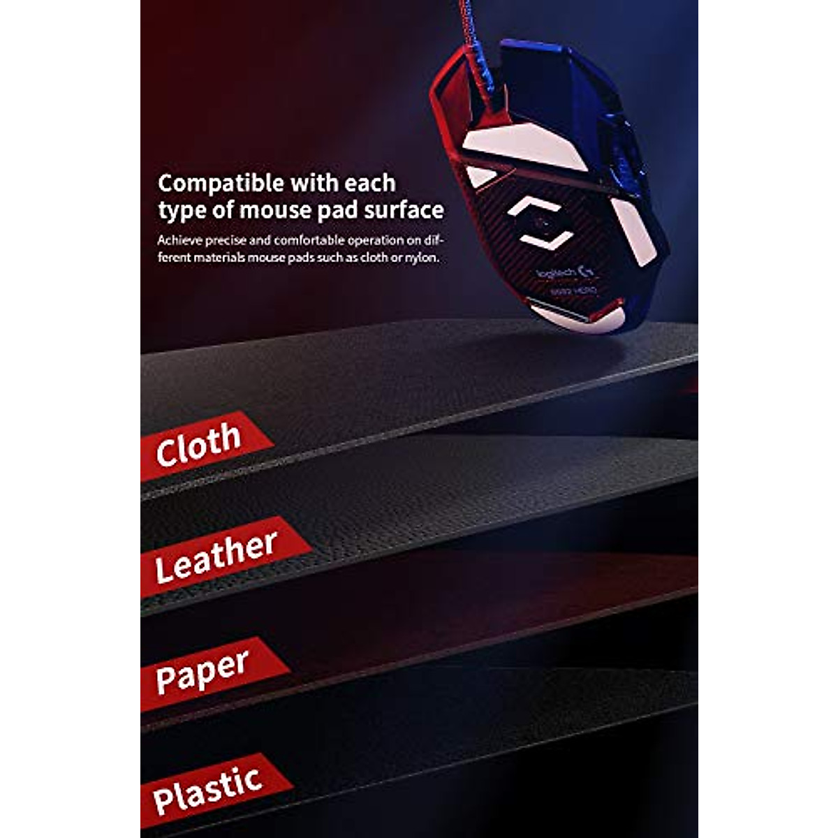 HOTLINEGAMES 2Sets 3.0 Plus Rounded Curved Edges Mouse Feet Skates Compatible with Logitech G703 G603 G403 Gaming Mouse feet Replacement (0.7mm,Smooth Glide,Pure White PTFE) Professional Mice Upgrade