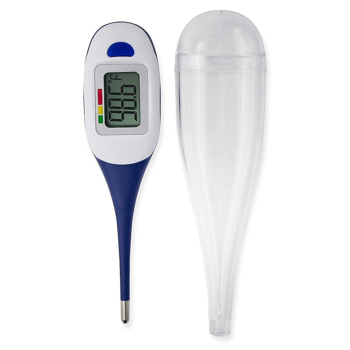 Apex Large Face LCD Fast Read Digital Thermometer for Adults and Children - Instant Read Thermometer for Fever Detection with Quick 10 Second Read Time (Packaging May Vary) (Pack of 2)