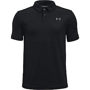 Under Armour Boy's Performance Polo (Big Kids) Black XS (7 Big Kids)