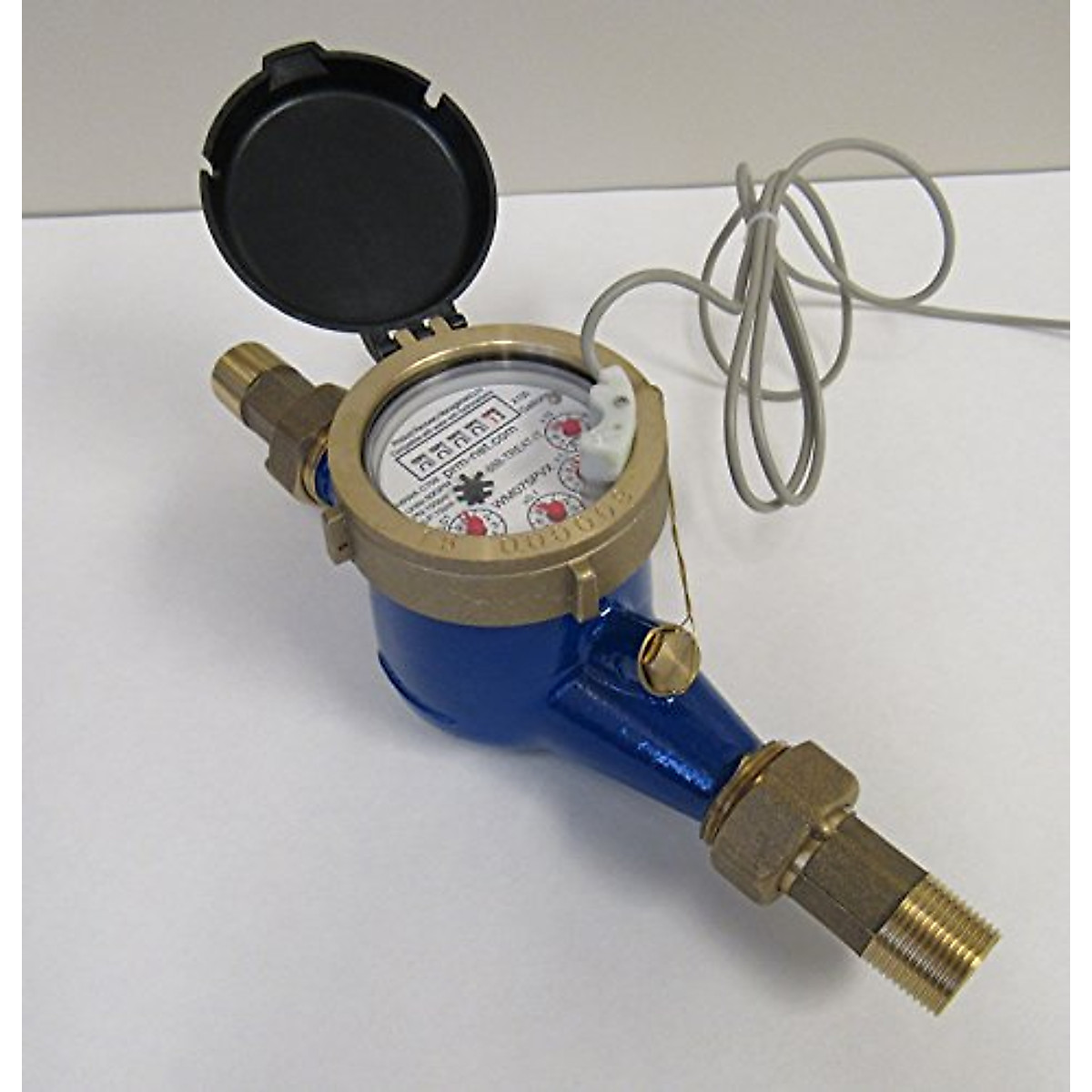 PRM 1 Inch NPT Multi Jet Water Meter with Pulse Output, Brass Body - Not for Potable Water