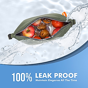 Lunch Bag for Women & Men Fresh Keep Lunch Box, Small Leakproof Cooler Bag Food Lunch Containers High Capacity Reusable Lunch Tote Bags for Work, Office, Picnic, Travel (Green)