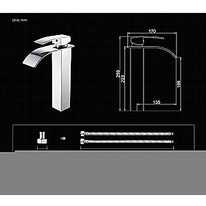 Kitchen Taps Faucet Copper Tall Bathroom Sink Faucet Single Handle Hot and Cold Water Bath Deck Mounted Sink Faucets Single Handle Tap Tap