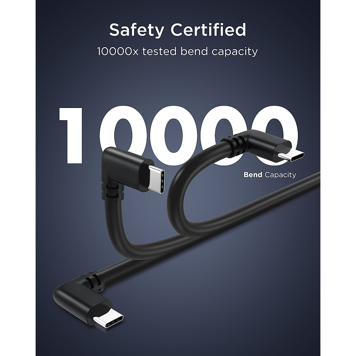 KIWI design Link Cable USB A to Type-C, 10 Feet/3m USB C 3.0 Cable Compatible with Quest 3/2/1/Pro, and Pico 4 (Black)