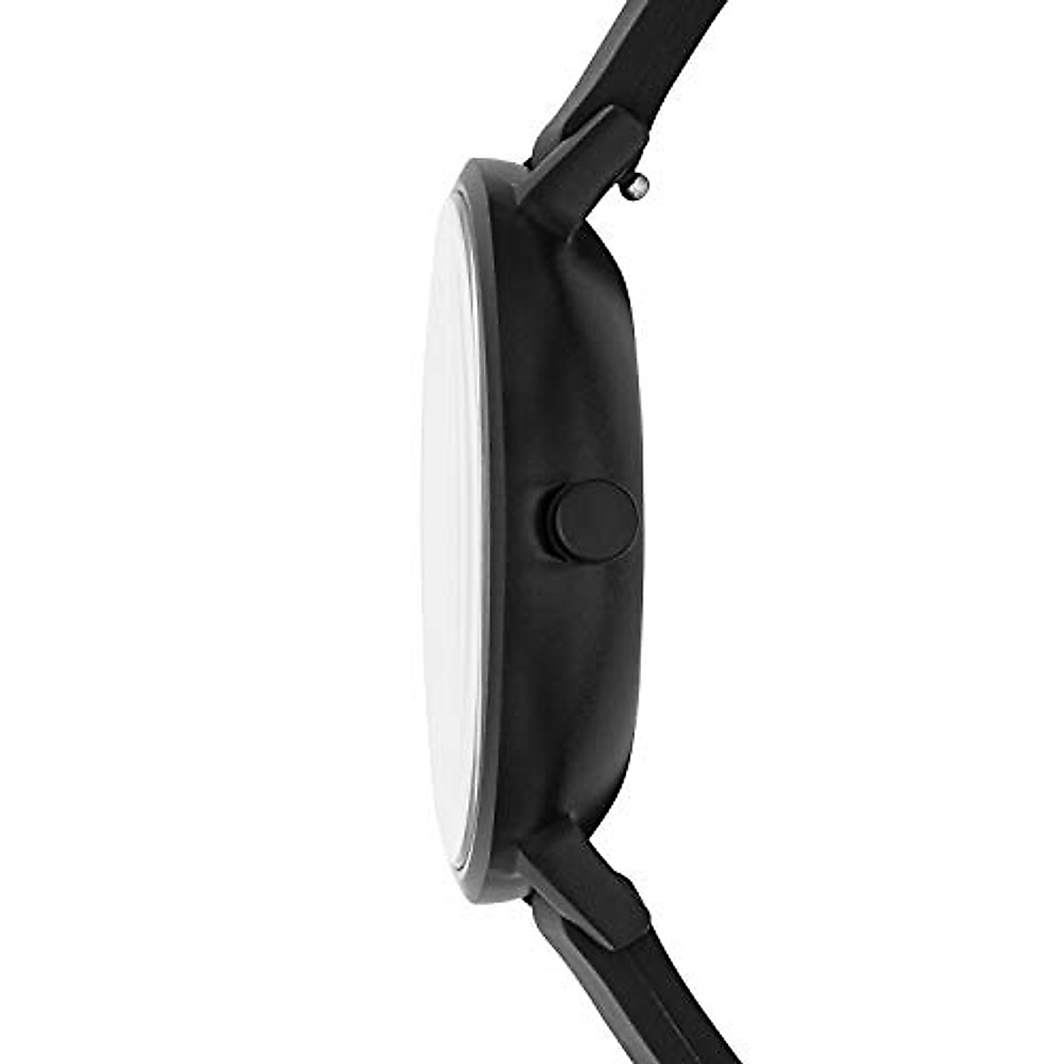 Skagen Men's Aaren Quartz Analog Stainless Steel and Silicone Watch, Color: Black (Model: SKW6544)