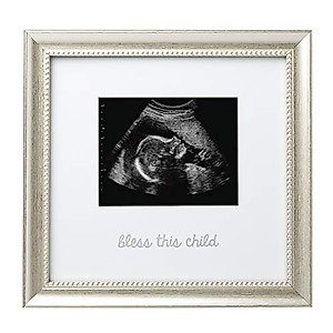 Lil Peach Bless This Child Keepsake Frame, Thoughtful Gifts, Gift For New Parents, or Addition to Baby Registry, Silver