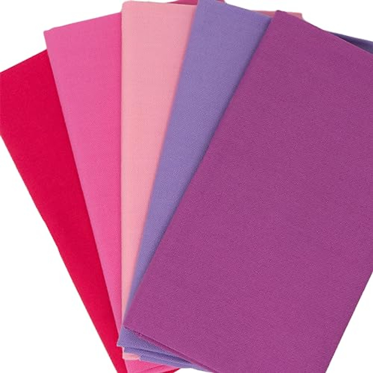 Singer Fabric, 100% Cotton, Pink Purple Sunset Solid 5Pc Bundle