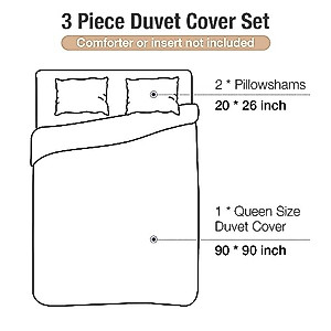 Lekesky Red Duvet Cover Queen, Soft Boho Aztec Striped Bohemian Bedding Duvet Cover Set with Zipper Closure Corner Ties (No Comforter)