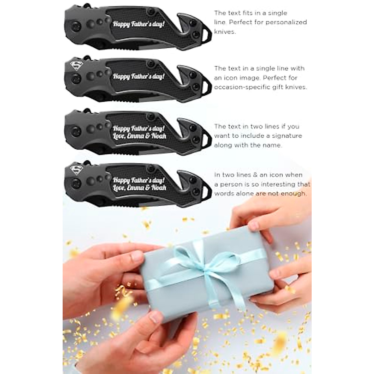 Personalized Gifts for Men - Engraved Pocket Knife - Custom Knife for Men Dad Him All - Chistmas Gift Ideas Mens Gifts for Christmas Stocking Stuffers 6680 PS