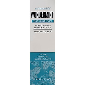 Schmidt's Wondermint Toothpaste, 4.70 oz