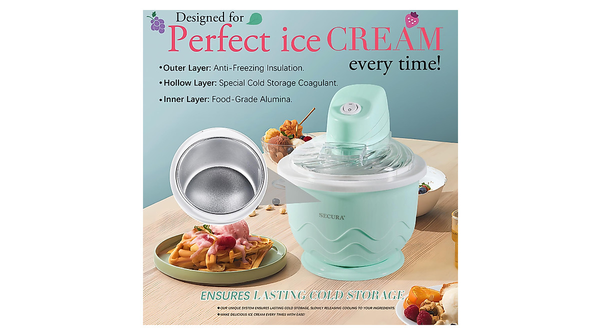 Secura Ice Cream Maker - DIY Treats for Everyone