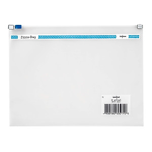 Snopake A5 250x180mm Zippa Bag with Tops - Transparent/Assorted (Pack of 25)