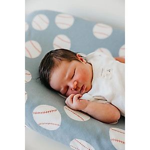 Premium Knit Changing Pad Cover by Copper Pearl: Soft, Stylish, and Universal Fit for All Standard Diaper Changing Pads, Trendy Design Changing Pad Covers, Slugger