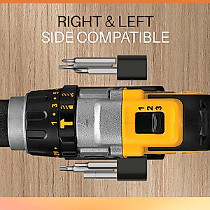 Drill Bit Holder Kit for DeWalt 20v Impact Driver Holder, Drill Bits Mount Holder, Cordless Tools, for DeWalt 20v Drill Impact Driver Holder, Drill Replace Magnetic Bit Holder Attachment, Drill Holder