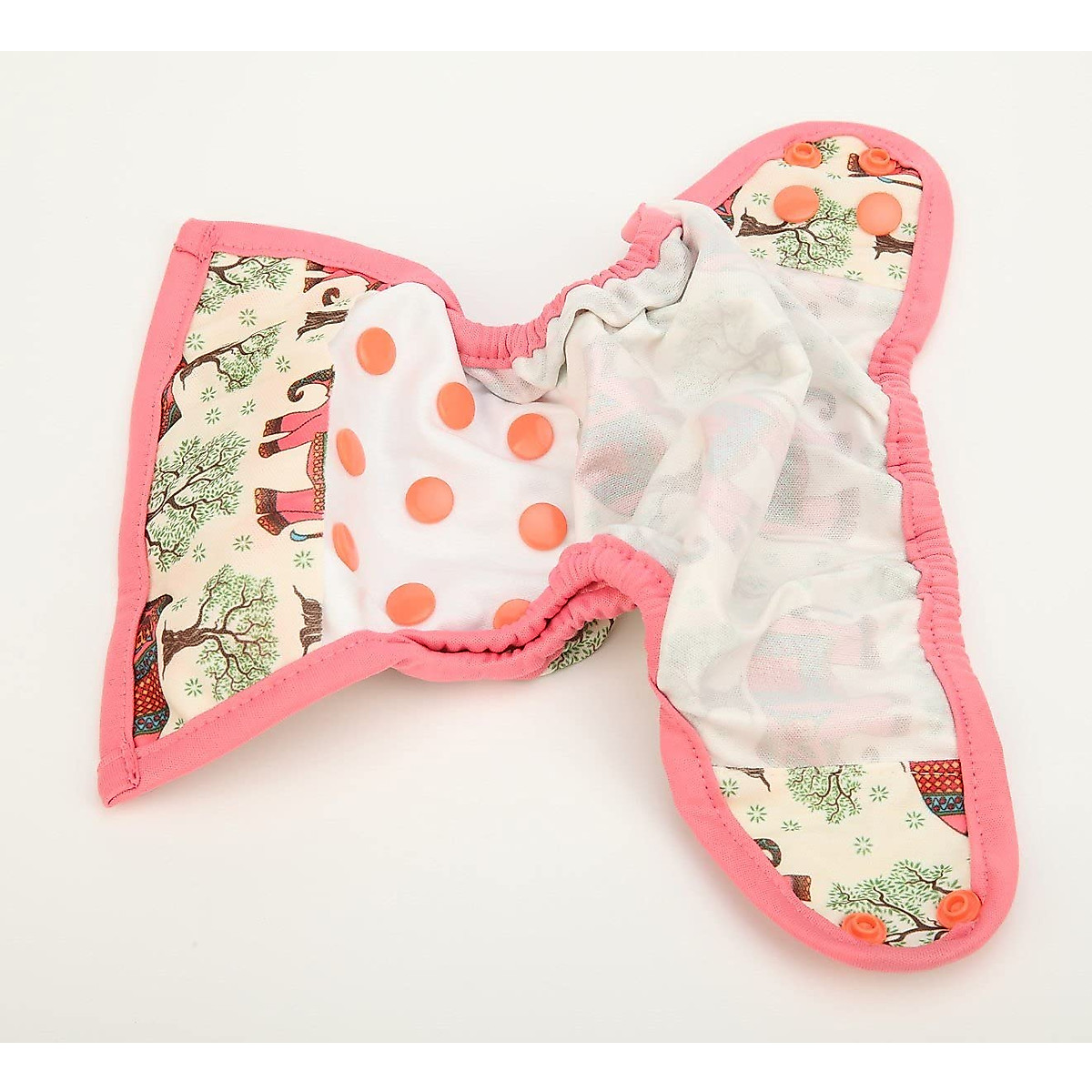 3 Newborn Baby Diaper Covers Nappies 8lbs-11lbs for Girls (Elephant Tree)