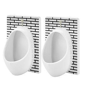 KUCHEY White Elephant Gifts for Adults Urinal Shot Glasses Set of 2 Odd Funny Gifts Gag Gifts for Men Women Christmas Stocking Stuffers Party