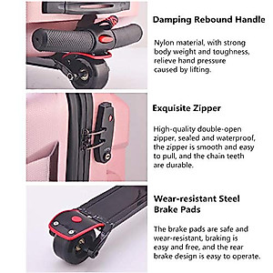 HBIAO Children's Luggage Suitcase, Kid's Riding Box Suitcase, Student Trolley Boarding Suitcase, Skateboard Trolley, Large-Capacity Travel Suitcase,Green