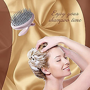 Terra Distribution Scalp Scrubber [Made in Japan] Unique Layout Shampoo Brush for Smooth Brushing Long Hair, Head Massage, Men, Women, and Gift