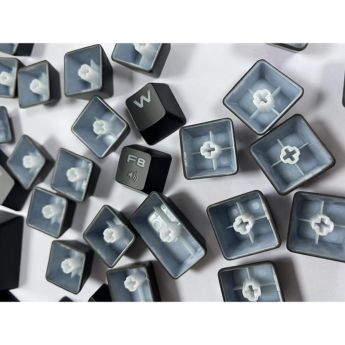 LuoMGDYSS 104 Key ABS Black Keycap Set for Corsair K70 K65 Mechanical Gaming Keyboard