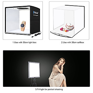 PULUZ 29cm Photography Shadowless Light Panel Ultra Bright LED Fill Light Background Panel Touch Bottom Light Photo Box Light with USB-C Power Suitable for Jewelry Cosmetic Handicraft Shooting