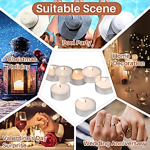 Tealight Candles Bulk - Tea Candles Tea Lights Candles Tea Tree Lights Mini Votive Candle with Cotton Wick for Home,Pool,Shabbat,Wedding,Emergencies,Christmas (25)