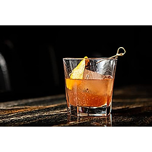 KingSeal Bamboo Wood Flower Knot Picks, Skewers, 3.5 Inches, Perfect for Cocktails and Appetizers - 2 Packs of 100 Each (200 Count)