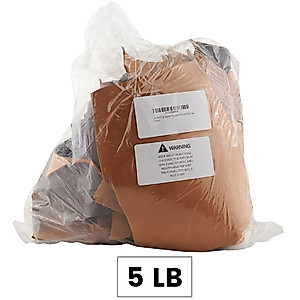 Leather Scrap Crafts 5 lbs Leather Scrap - Large Pieces of Full Grain Leather Cowhide Remnants Bag - Design & Make Crafts - Mixed Colors
