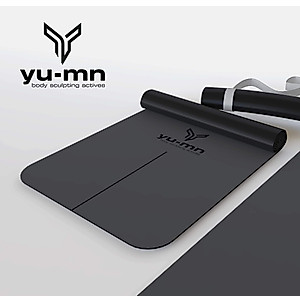 YU-MN Pro Non-slip Yoga Mat - Eco Friendly Fitness Exercise Mat - With Carrying Strap - Pro Yoga Mats for Women - For Indoor & Outdoor - For Pilates and Floor Exercises - Skid & Tear Free