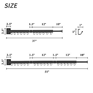 PLKO Retractable Clothes Drying Rack,Wall Mounted Clothes Hangers，Space Saver Laundry Drying Rack for Balcony,Laundry,Bathroom,Patio and Bedroom (2-Pole Black)