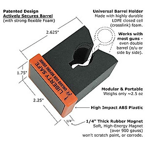 Liberty Safe Magnet Gun Caddy (2 Pack) - Flexible, Anti-Scratch, Magnetic Gun Holder