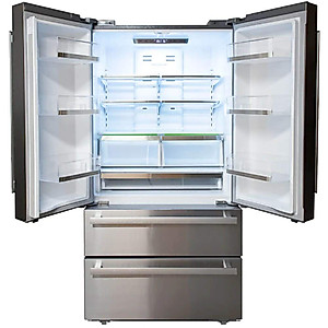 SHARP 22.5 (Cu. Ft.) French Door Counter Depth Refrigerator Stainless Steel (Sjg2351fs)
