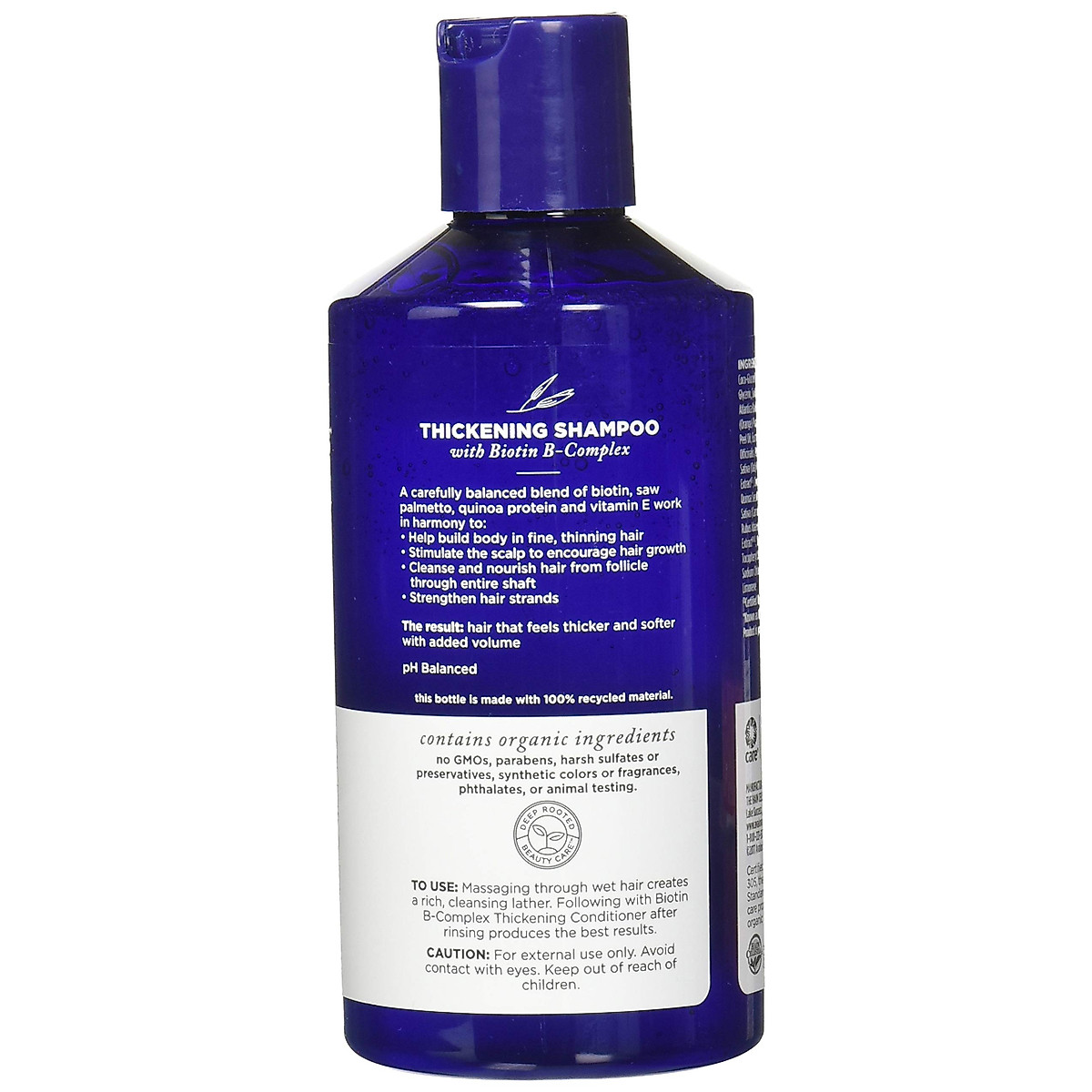 Avalon Organics Thickening Shampoo Complex (Packaging may vary), Biotin B, 14 Fl Oz