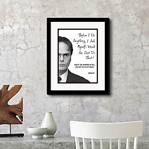 Homazing The Office Gifts - Dwight Schrute Poster with Frame 8x10 - Funny Wall Art for Office, Apartment, Funy Decor for Men Women Colleagues Coworkers The Office Fans