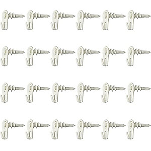 DGBRSM 16pcs White Plastic Closet Shelf Clamp Wire Wall Shelf Clips for Cabinets, Closets, Wall Shelves, Wall Hanging