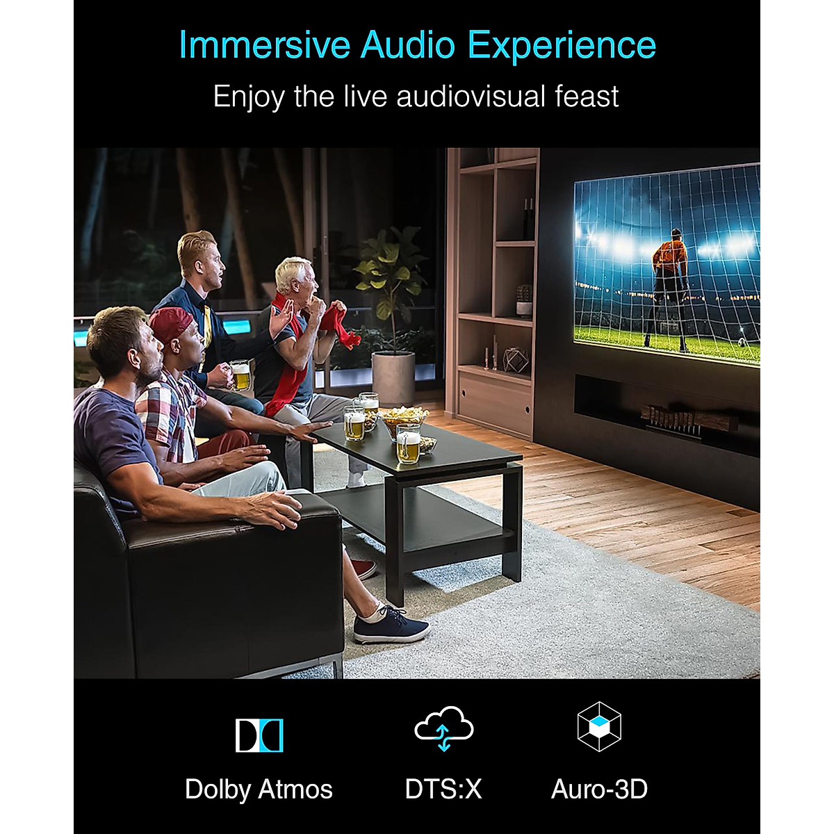 BlueRigger 8K Fiber Optic HDMI Cable 25FT (48Gbps, in-Wall CL3 Rated, 8K 60Hz, 4K 144Hz, HDCP 2.3, HDR10+) Ultra High Speed Long HDMI AOC 2.1 Cable - for Gaming, VR, HDTV, Monitor, PC