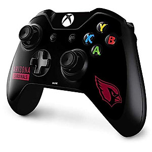 Skinit Decal Gaming Skin Compatible with Xbox One Controller - Officially Licensed NFL Arizona Cardinals Black Performance Series Design
